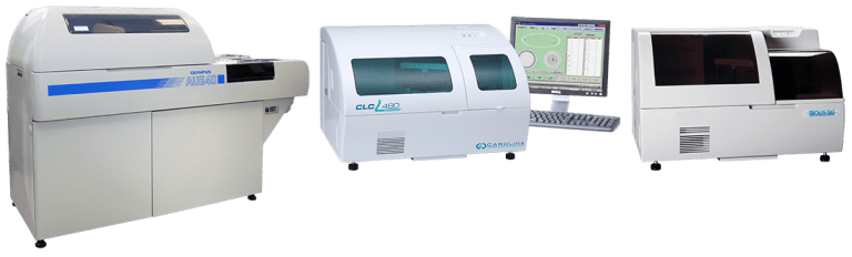 Refurbished Olympus AU and BioLIS 24i/CLC480 Clinical Chemistry Analyzers